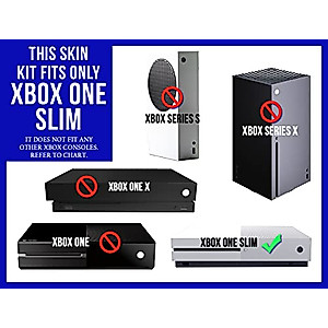 Pink Chrome Mirror - Vinyl Decal Mod Skin Kit by System Skins - Compatible with Microsoft Xbox One Slim (XB1 Slim)