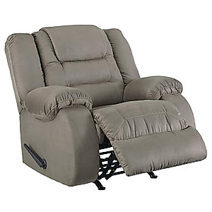 Signature Design by Ashley McCade Contemporary Manual Pull Tab Rocker Recliner, Gray