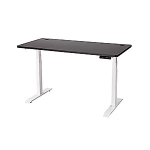 UNICOO Melamine 55.1 x 27.6 Inch Universal Table Top for Standard and Sit to Stand Height Adjustable Home and Office Desk Frames (Tabletop 55 - Black)