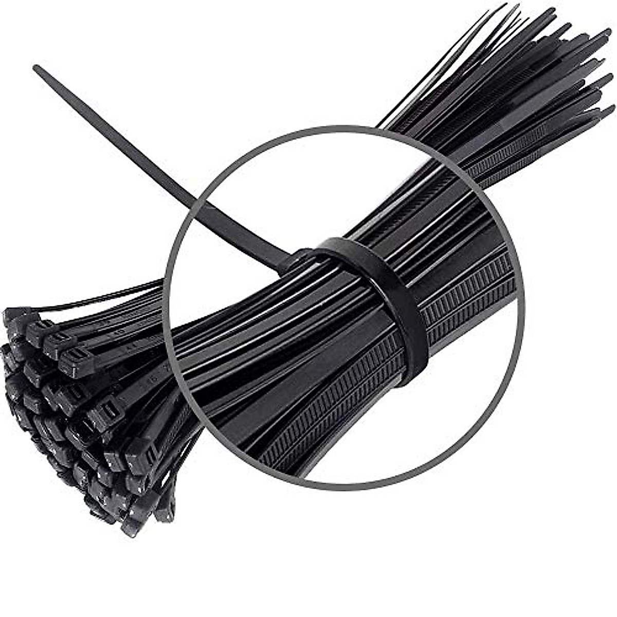 100 8 inch pieces Cable Zip Nylon Heavy Duty Self Locking Wire Ties,
