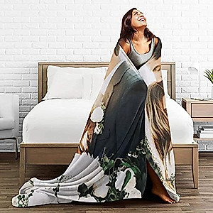 QETXVI Custom Blanket with Photos Text Customized Blanket Personalized Flannel Throw Blankets for Adult Kid Birthday Christmas Halloween Fathers Mothers Valentines Day Gift - 40"x 50"