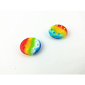2 x Rainbow Controller Analog Thumbstick Grip Cover Caps For Sony PS3 PS4 XBOX ONE 360 Wii U