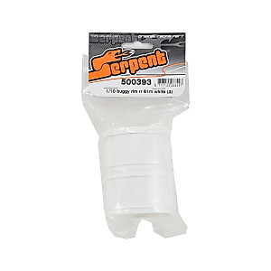 Serpent 61mm Rear 1/10 Buggy Wheel (White) (2) (SRX-2/SRX-4)