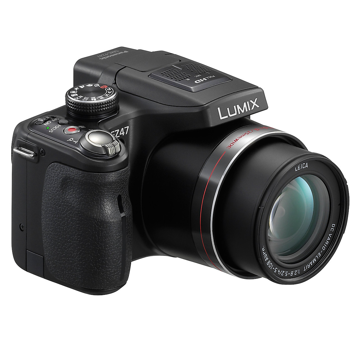Panasonic Lumix DMC-FZ47K 12.1 MP Digital Camera with 24xOptical Zoom - Black (OLD MODEL)
