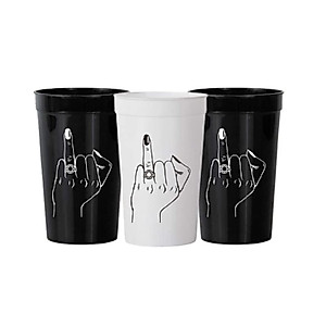 Bach Bride Bachelorette Party Decorations Ring Finger Reusable Cups - 12 Stadium Cups | Bridal Shower Gift, Bridesmaid Favors