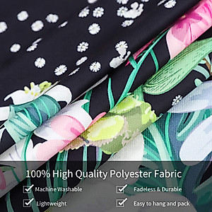 mchatte Moonlit Garden Tapestry Moon Tapestry for Bedroom Full Moon Surrounded By Plants and Flowers Black Room Decor Aesthetic Floral Moon Wall Tapestry for Teenager's Home Decor (82.7x59 Inches)