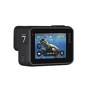 GoPro HERO7 Black Waterproof Digital Action Camera with Touch Screen 4K HD Video 12MP Photos Live Streaming Stabilization (Renewed)