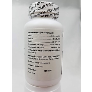 Piccardmeds4pets Derma-3 Softgels Omega-3 for Small Dogs and Cats 60 CT