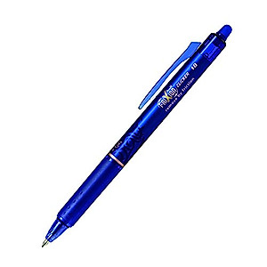 PILOT FriXion Clicker pen 1.0mm, Erasable Gel Pens, Bold Point, 6 pack (Blue)