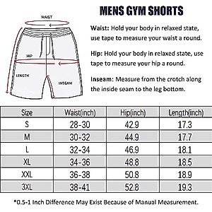 COOFANDY Men's Short Running Shorts 3 Pack Quick Dry Athletic Workout Gym Shorts with Pockets,Black & White Stripe/Navy Blue/Grey,Large