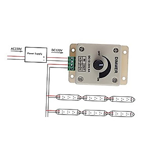 CAXUSD Wall Panel Dimmer Switch 8a Knob