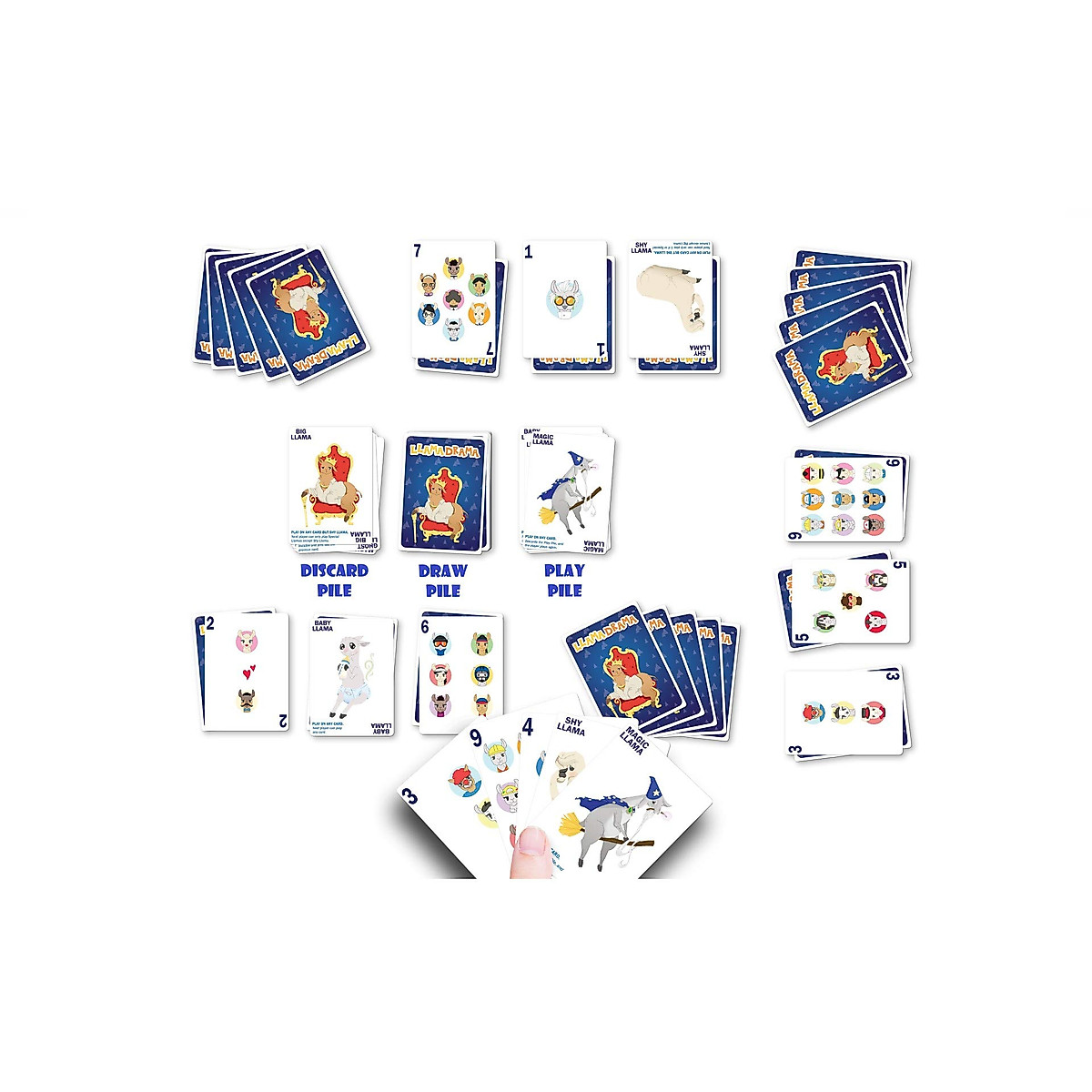 Llama Drama Card Game (1 Pack Original) Waterproof & Tear-Proof - Easy to Learn Fun to Play