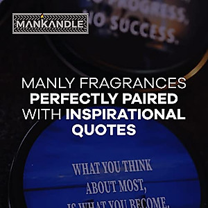 Premium Scented Candles Gift for Men - Mens Scented Candles - Unique Candles for Men, Inspirational Gift for Him, Candle with Relaxing Scents, Masculine Candle, Stress Relief Gifts for Men - 6 Pack