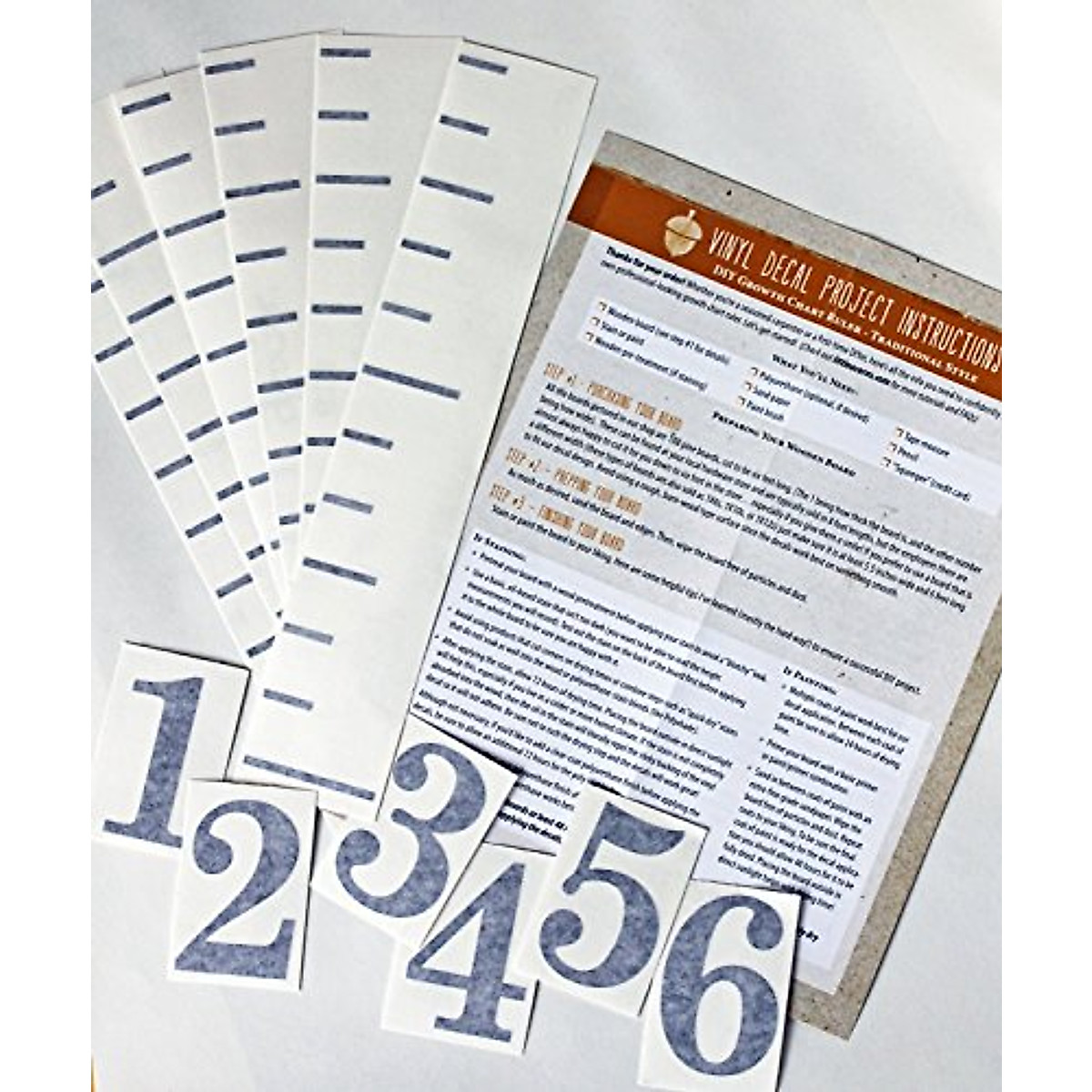 Little Acorns DIY Vinyl Growth Chart Ruler Decal Kit