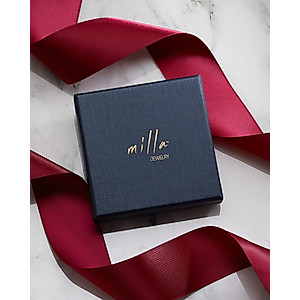 Milla Dainty Rings For Women - Gold Stacking Rings or Silver Stackable Rings - Open Circle Rings & Chain Rings for Women (Open Link - 14K Gold Plated, Size 9)