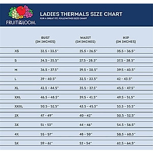 Fruit of the Loom Women's Micro Waffle Premium Thermal Set, White, Medium