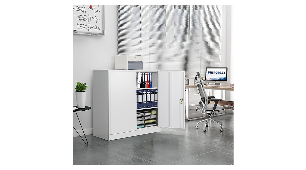 INTERGREAT Heavy Duty Locking Steel Storage Cabinet for Office