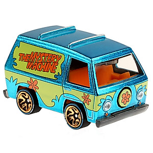 Hot Wheels id Vehicle, 1:64 Scale The Mystery Machine Vehicle with Embedded NFC Chip, World Race Collection, Physical and Digital Play for Ages 8 Years and Older