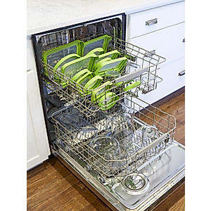 Anchor Hocking TrueSeal 1-Cup Glass Food Storage Container with Airtight Lid, Green