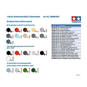 Tamiya Models Heinkel He 162A-2 Salamander Model Kit