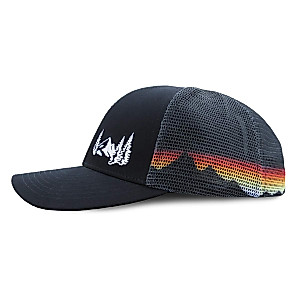 Grace Folly Trucker Hat for Men or Women- Many Cool Designs (Mountain- Mesh Print)