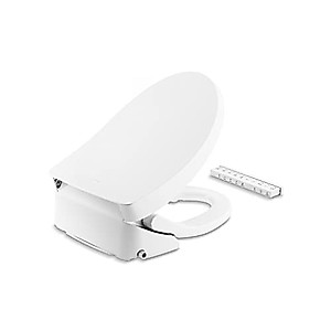 Kohler 28119-0 C3-325 Bidet Seat with Remote Featuring Spa and 3D wash Modes, Elongated, White