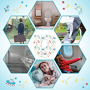 20 Pcs Disposable Toilet Seat Covers Waterproof Extra Large Seat Covers for Kids, Individually Wrapped Portable Toilet Seat Cover for Travel, Toddlers Potty Training in Public Restrooms