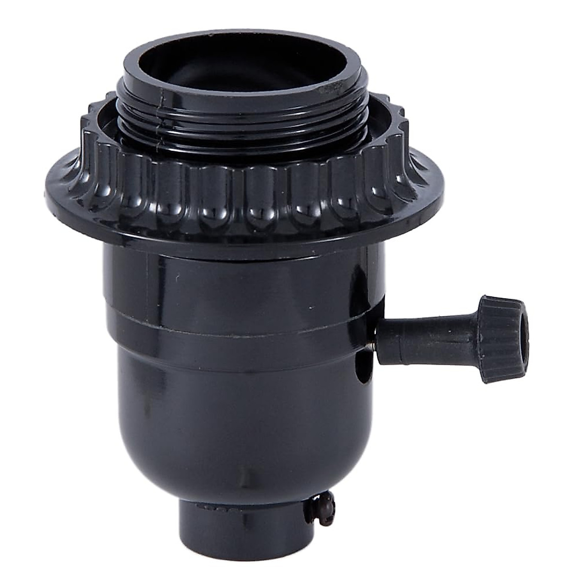 B&P Lamp Threaded Shell with Ring Phenolic Socket | Easy to Install Replacement Lamp Socket