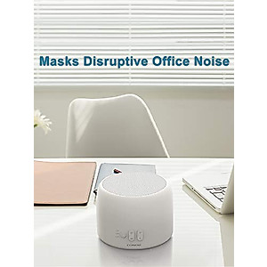 White Noise Machine, Conor High Fidelity Sound Machine for Sleeping, Baby, Office Privacy - with 24 Unique Fan & White Noise Sounds, Sleep Timer, 2 USB Charge Port