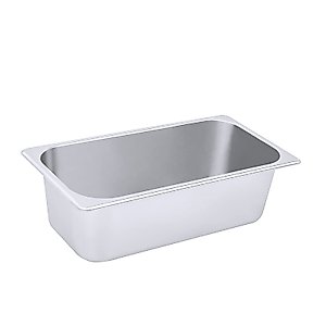 HULOKYM 6Pcs Steam Table Pan Meal Tray Hotel Pan Catering Food Pan Stainless Steel Pan for Restaurant Buffet