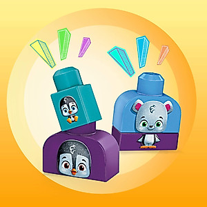 Mega Bloks Polar Friends Preschool Building Set, Plant-Based Blocks