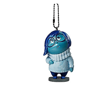 Inside Out Sadness 3" PVC Keychain Dangler Figurine Ornament Figure Charm