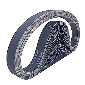 Sackorange 24 Pack 1 x 30 Inch High Performance Silicon Carbide Sanding Belts - 4 Pcs Each of 120 240 400 600 800 and 1000 Grits Premium Knife Sharpening Sanding Belts