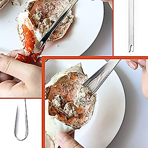 ROEDEER Crab/Nut Cracker Tools Set - Premium Lobster Cracker and 3 Seafood Picks,Professional Kit for Crab Legs,Lobster,Pecan,Walnut,Pistachio