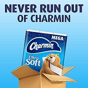 Charmin Ultra Soft Toilet Paper, 6 Mega Rolls = 24 Regular Rolls