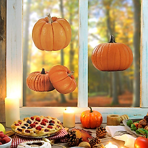 35 Pieces Pumpkin Cutouts Pumpkin Shape Cutouts for Fall Celebrations Halloween Thanksgiving Day Party Supply, 7 Designs