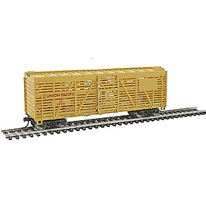 Walthers Trainline HO Scale Model 40' Stock Car with Metal Wheels Union Pacific