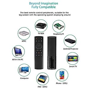 Dupad story G20S Voice Remote Control,2.4G Wireless Voice Control Sensing Air Remote Mouse with IR Learning for Nvidia Shield,PC,Projector,Smart TV,Android TV Box