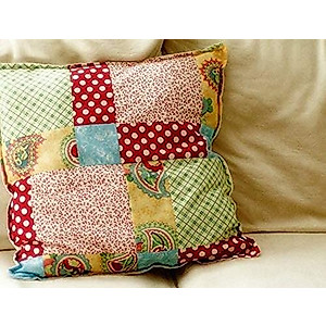 7 PC 19.7” x 19.7” Quarters Fabric Bundles Cotton Quilting Fabric Quilting Sewing Fabric Pre-Cut Quilting Cotton Crafts Textile Square Fabric Assortment with Different Patterns for DIY Sewing (red)