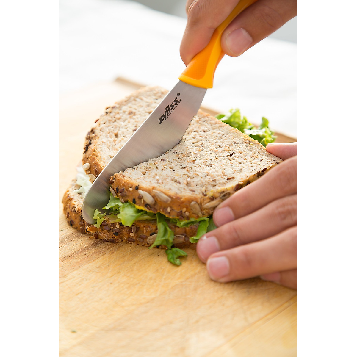 ZYLISS Sandwich Knife and Condiment Spreader, Orange