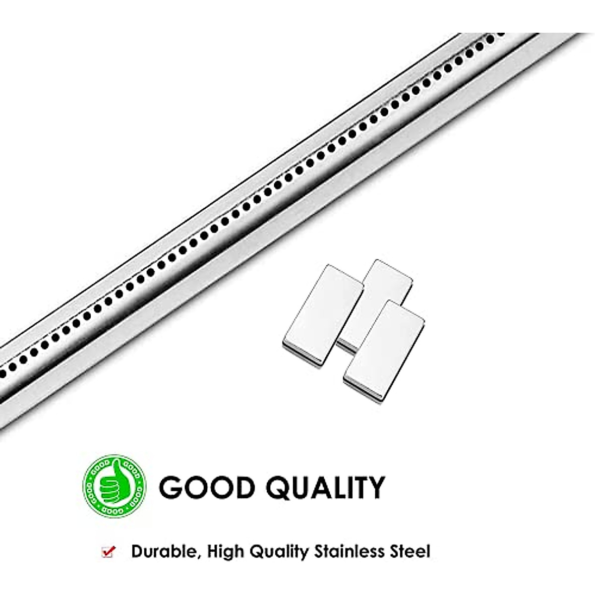 Uniflasy Replacement Parts for Nexgrill 720-0882A Evolution Infrared Plus 5 Burner Gas Grill Repair Part kit for Nexgrill 720-0896 720-0925 720-0896B 720-0896C Heat Plates, Burners Tubes, 5 Pack