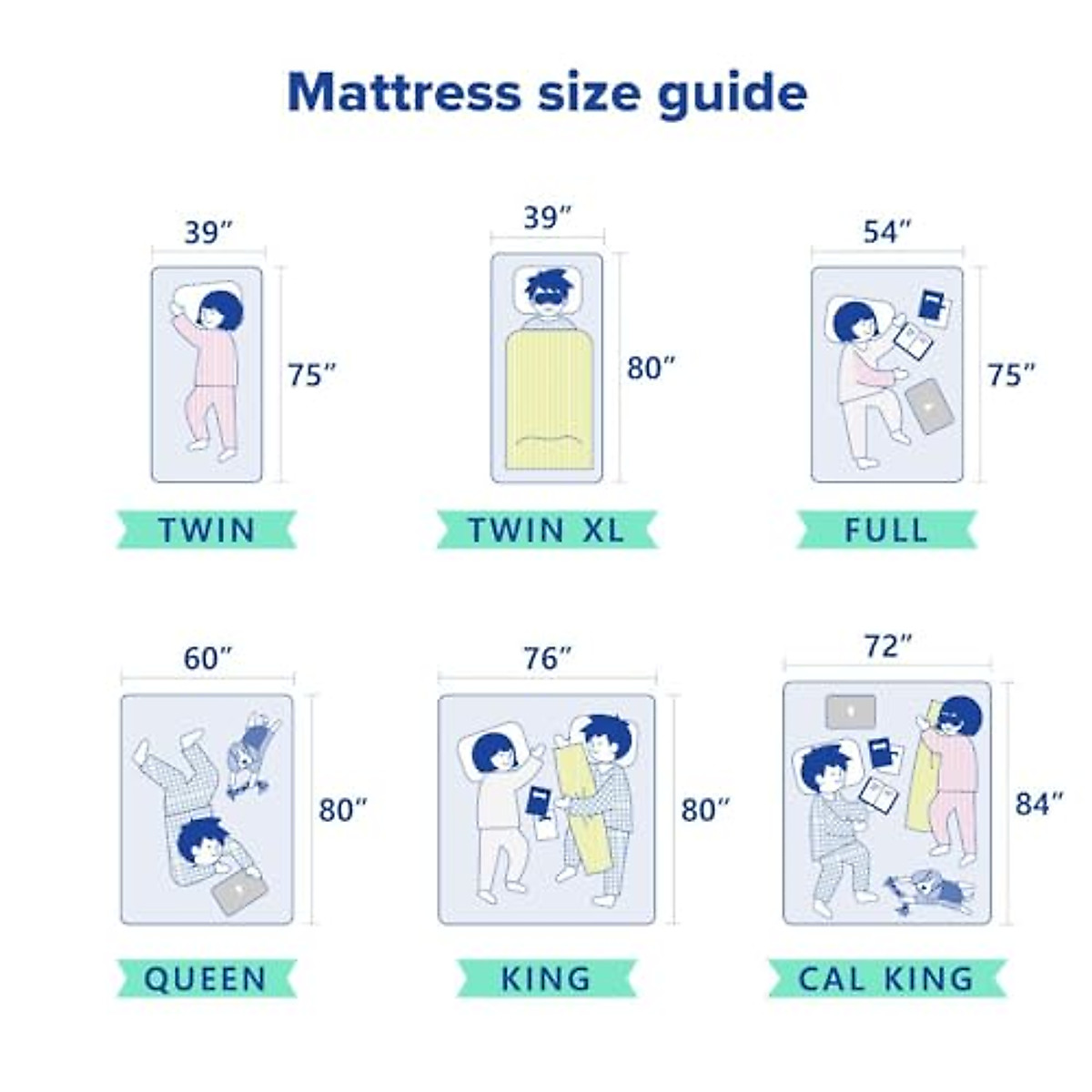 Olee Sleep Cal King Mattress, 10 Inch Gel Memory Foam Mattress, Gel Infused for Comfort and Pressure Relief, CertiPUR-US Certified, Bed-in-a-Box, Medium Firm, Blue, Cal King Size