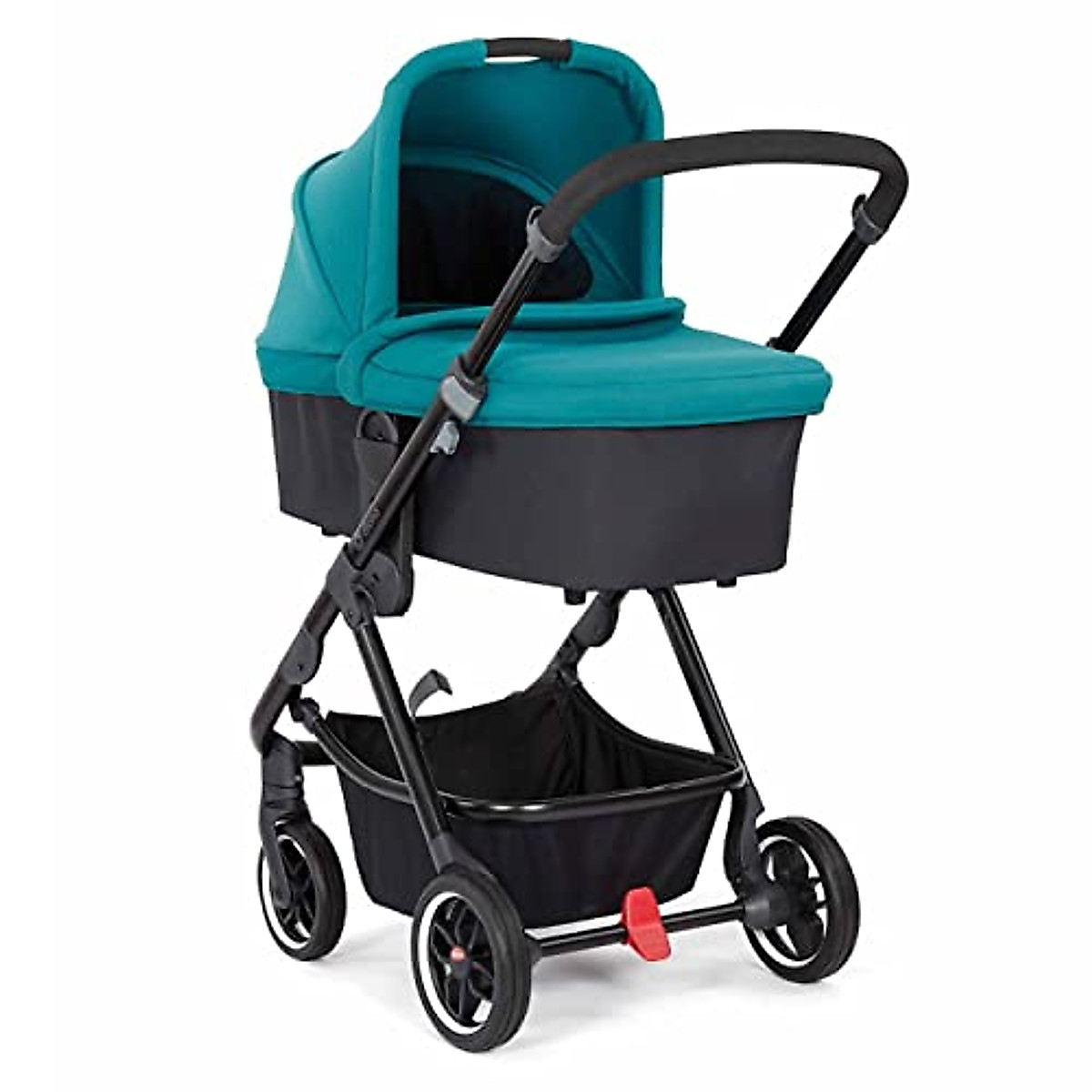 Diono Excurze Carrycot for Newborn Baby, Stroller Bassinet for Baby, Breathable Mattress for Comfortable Sleeping, Suitable from Birth, Blue Turquoise