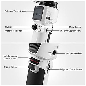 Zhiyun Crane M3 Gimbal 3-Axis Handheld Stabilizer All in One Design for Mirrorless Cameras,Smartphone,Action Cameras(Crane M2 Upgrade Version 2021)