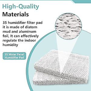 Sxkxm HC26E1004 Humidifier Pad 35 Water Panel Humidifier Filter Replacement for Honeywell Models HE260, HE265, HE360, HE365 (2 Pack)