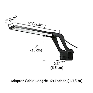 Jor Extendable Bracket Aquarium Light, 2 Light Mode Switches to Illuminate Tank Day & Night, Low Energy Consumption and Long-Term Usage, 1 Piece