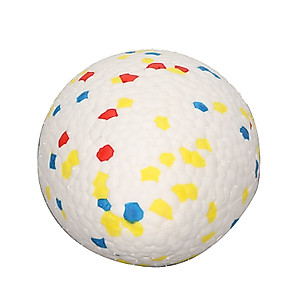 Keebgyy Dog Color Rugby Toy, Bite Resistant Teeth Grinding Balls Toy, High Bouncing Power Interactive Floating Dog Chew Toy Balls, Durable Dog Toys Rugby Shape for Dogs, for Medium Large Dogs