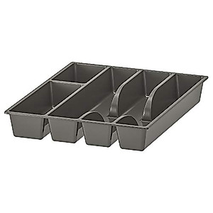 Cutlery Tray, Grey, Drawer Insert. 31x26 cm (12x10 "). Clever fittings inside drawers and cabinets keep things organised. SMACKER IKEA.