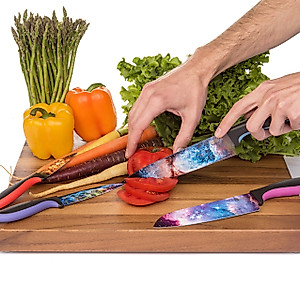Cosmos Knife Set Bundle With Slice Bright Flexible Cutting Mats