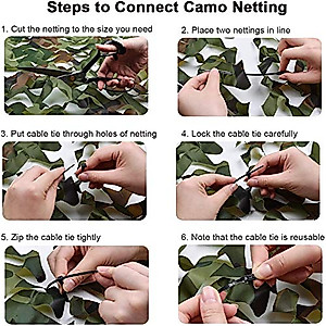 FullLit Camo Netting, Camouflage Netting, Hunting Blind Camo Net, Army Party Decorations, Sunshade Fence Nets, Lightweight, Bulk Roll, Mesh, Great for Camping, Shooting, Photograph, Car Cover, Outdoor